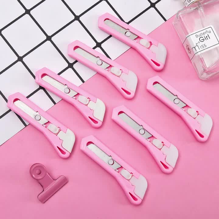 Small Portable Pinky Mini Paper Cutter Cute Colorful Cutter Utility ...