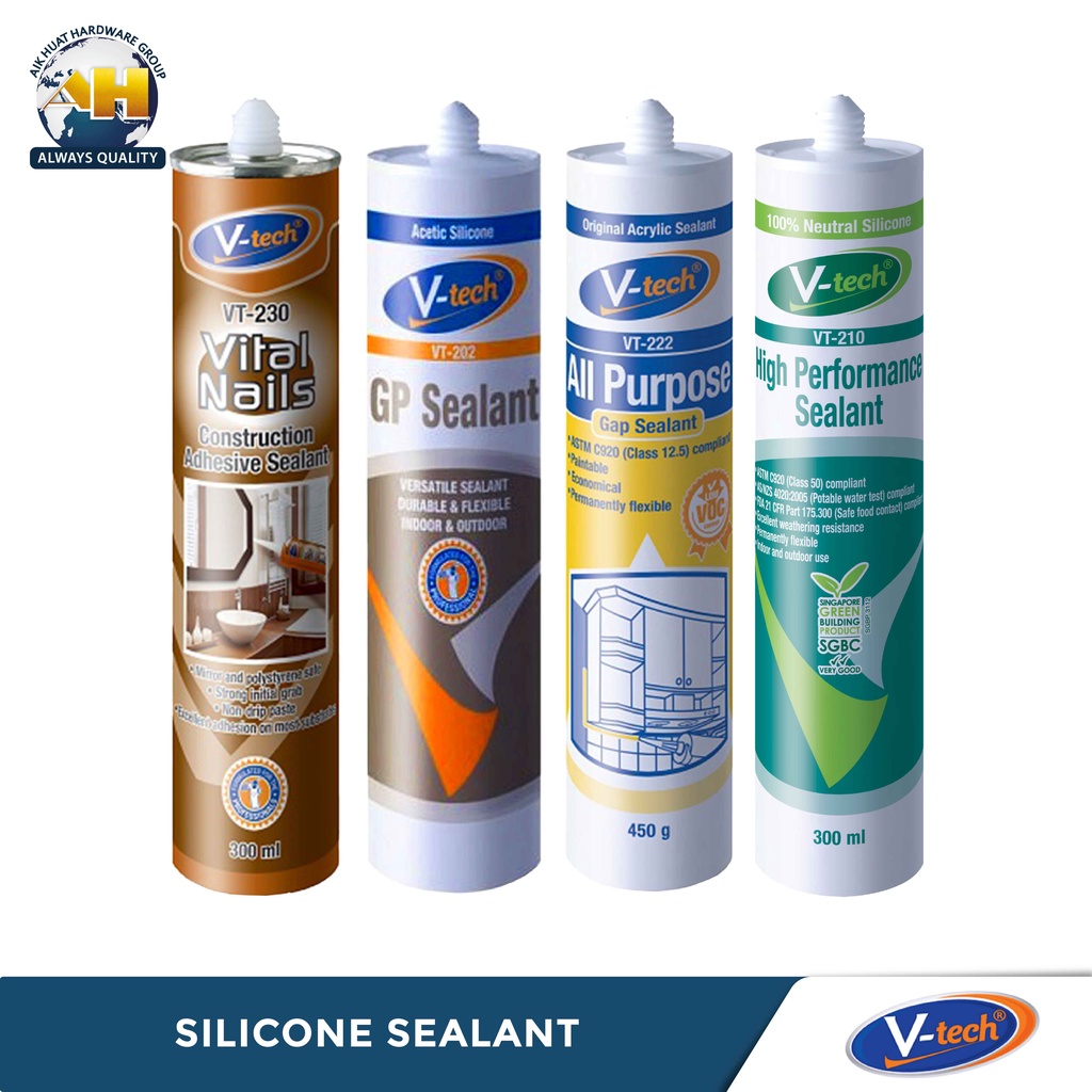 V-Tech Silicone Sealant & Adhesive Sealant | VT-226 / VT-202 / VT-230 ...