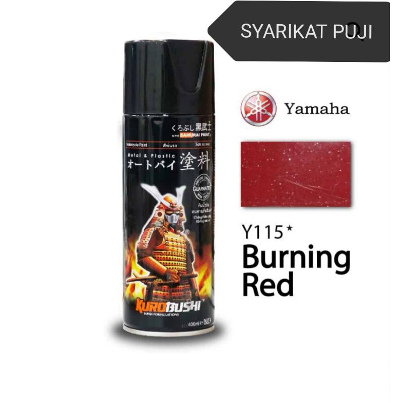 SAMURAI Y115* BURNING RED YAMAHA SPRAY X 400ML | Shopee Malaysia