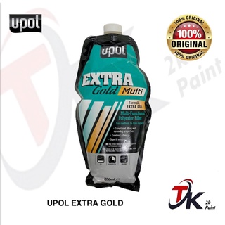UPOL EXTRA GOLD FINE POLYESTER PUTTY 880ML WITH HARDENER **READY STOCK ...