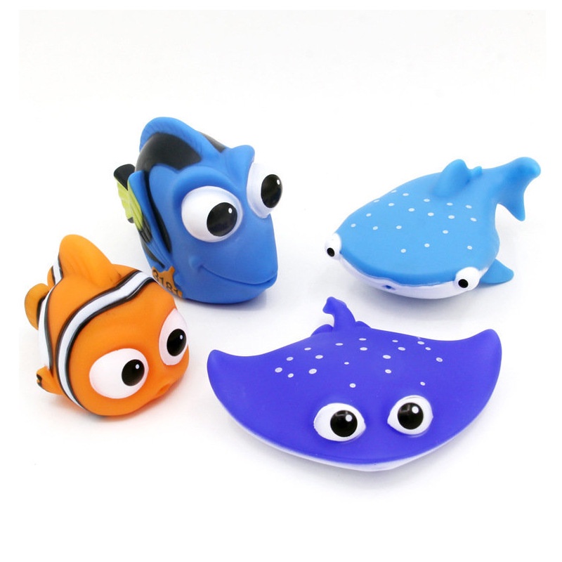 Baby Bath Toys Finding Nemo Dory Float Spray Water Squeeze Toys Soft ...