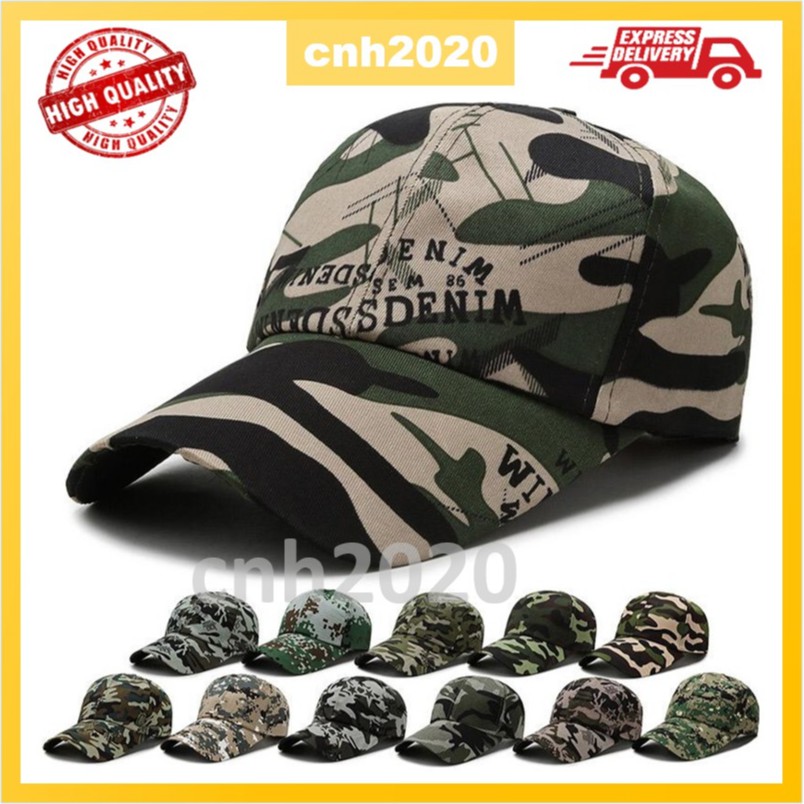 Topi askar Camouflage Baseball Cap Outdoor Cap Army Camo Hat Cap ...