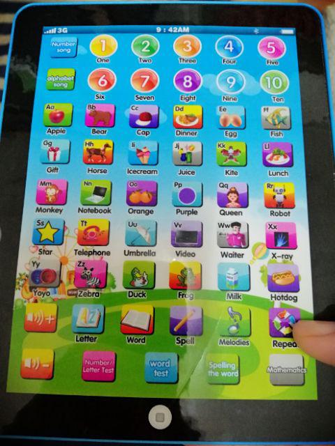 Realeos Kids Tablet Learning Pad Laptop English Educational Toy R456 ...