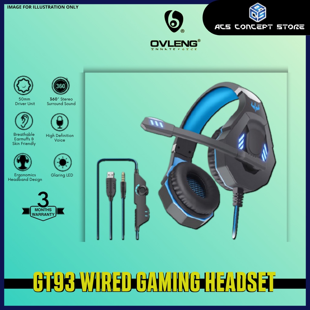 [READY STOCK] OVLENG GT-93 E-sports Gaming Headset with Microphone for ...