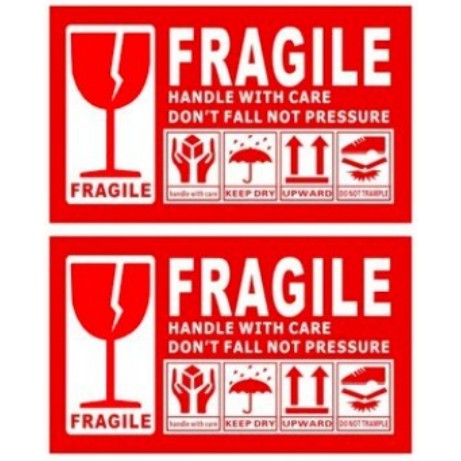 500 Pcs Fragile Sticker Fragile Label Warning Label 9*5cm, 13*7cm ...