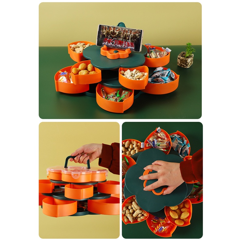 Set Layer Storage Container Box Tray Biscuit Cake Candy Tupperware ...