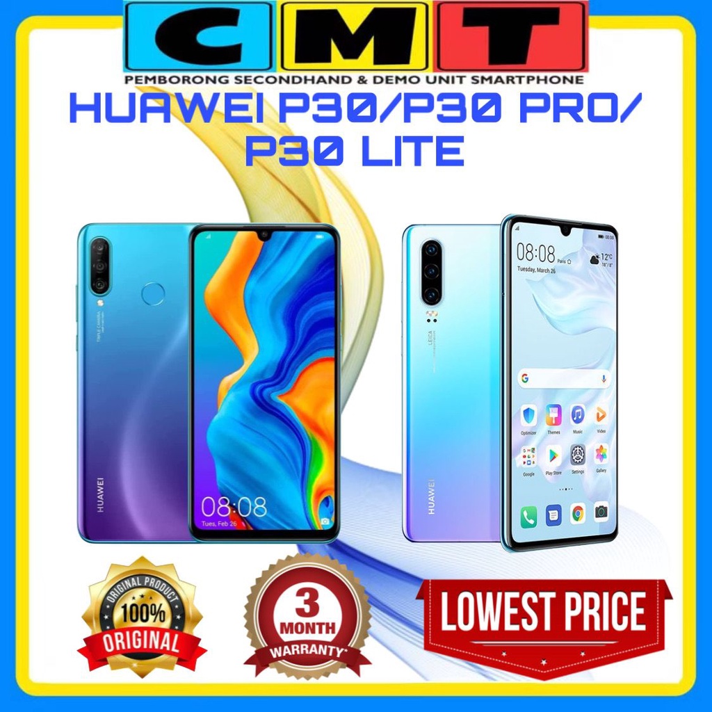 [READY STOCK] HUAWEI P30 PRO, P30, P30 LITE, P 30 Kirin 980 Gaming Chipset 40MP Quad Camera 50X ...