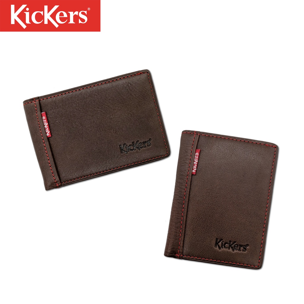 Kickers Genuine Cow Leather Mini Card Wallet / Mini Card Holder ...