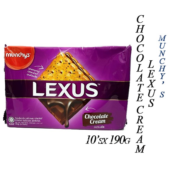 Lexus Chocolate Cream Biscuit- 10'sx190g | Shopee Malaysia