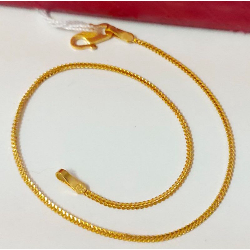 Gelang tangan belut padu dewasa emas 916 tulen | Shopee Malaysia