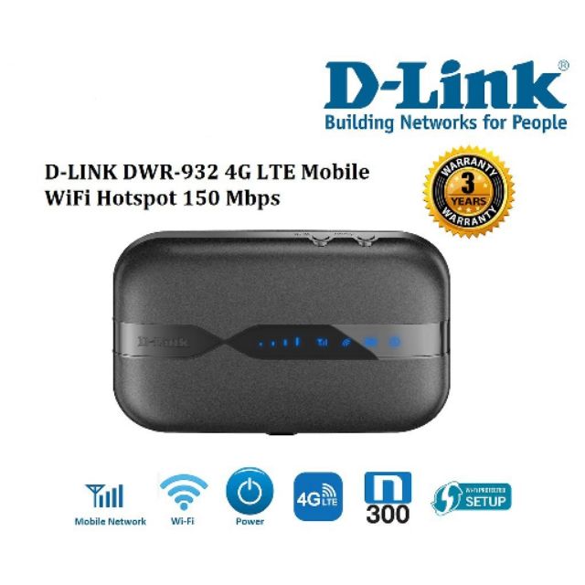 10HRS BATTERY! D-LINK DWR-932C 4G LTE Wireless Hotspot WiFi Portable 4G Modem Router. M7200 ...