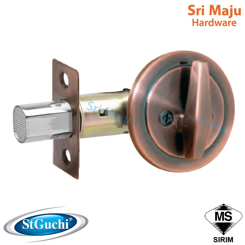 Maju st guchi sgdb d 294 ac one side thumbturn half deadbolt door lock ...