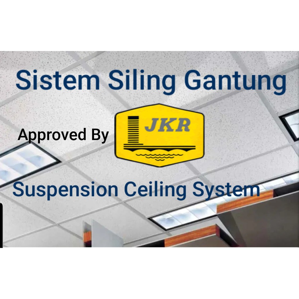 Sistem Siling Gantung Suspension Ceiling System | Shopee Malaysia