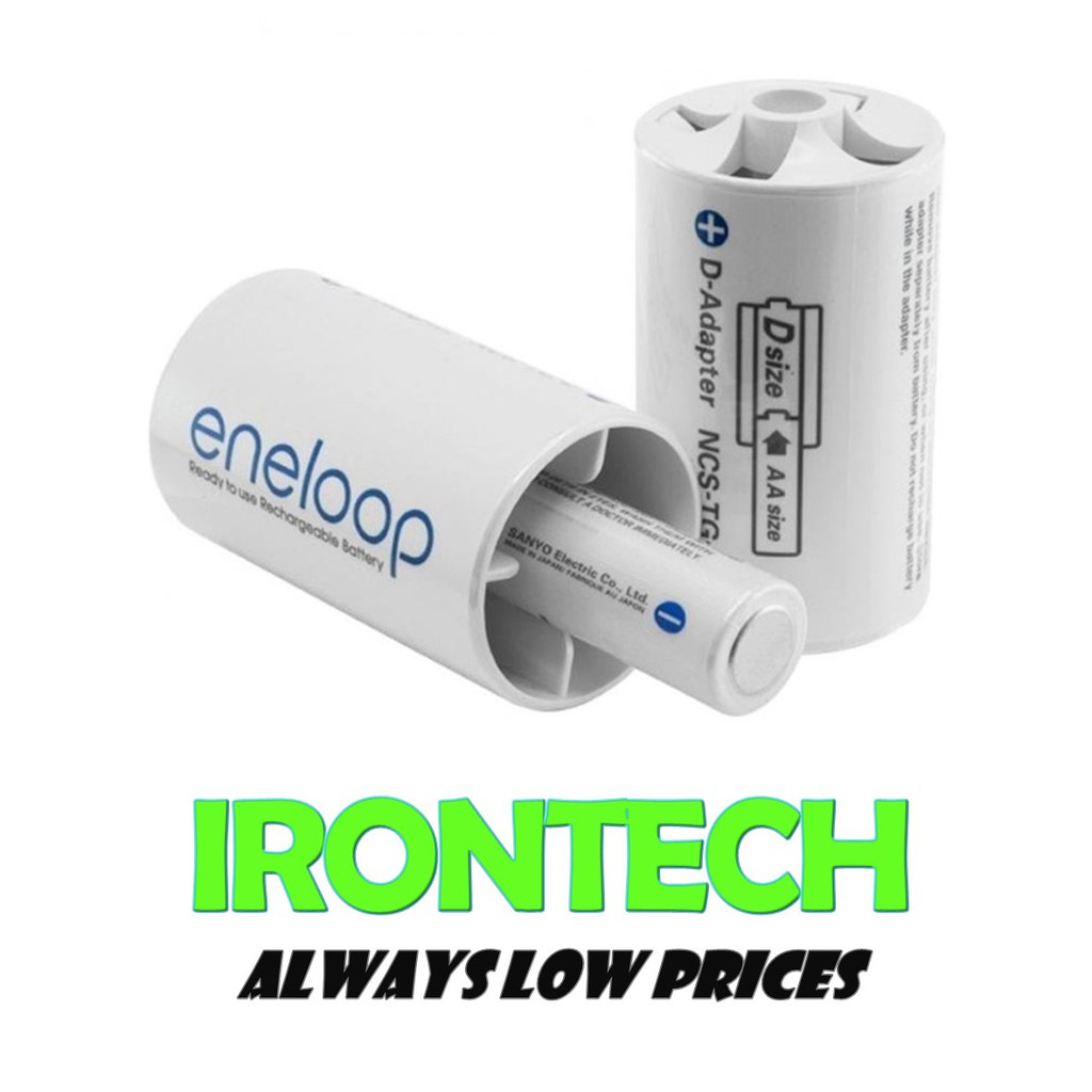 Panesonic Bq Bs1e8sa Eneloop 2a Aa To D Size Battery Tube Adapter