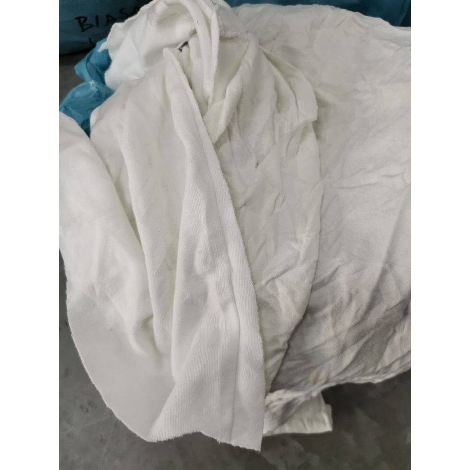Kain Buruk Putih Cotton Rag White 1Kg No Sewing Sewed Machine Jahit Lap ...