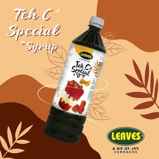 1Litre | Leaves 3 Layer Tea Syrups Concentrate | Sirap Concentrate Teh ...
