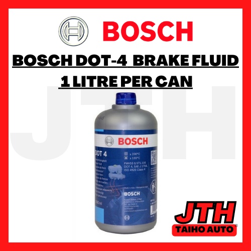 TAIHOAUTO BOSCH DOT 4 Brake Fluid 1000ML Made In Italy Bosch Brake Oil ...