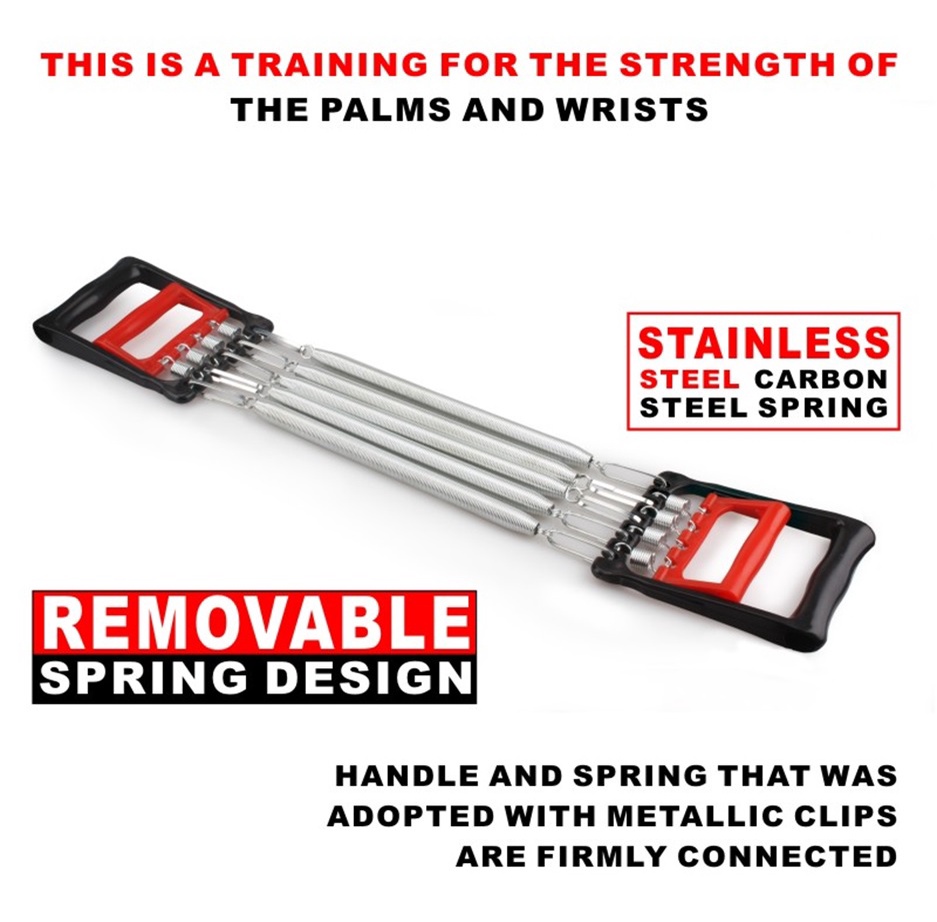 🔥🔥ADSports Chest Muscle Expander With Hand Gripper And Pedal Pull 5 ...