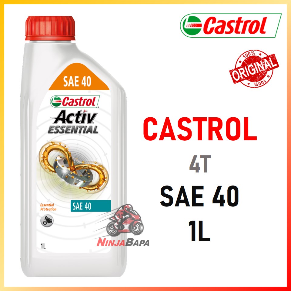 100% ORIGINAL CASTROL POWER1/ ACTIV CRUISE/ GO 4T 20W40 / ACTIV ...