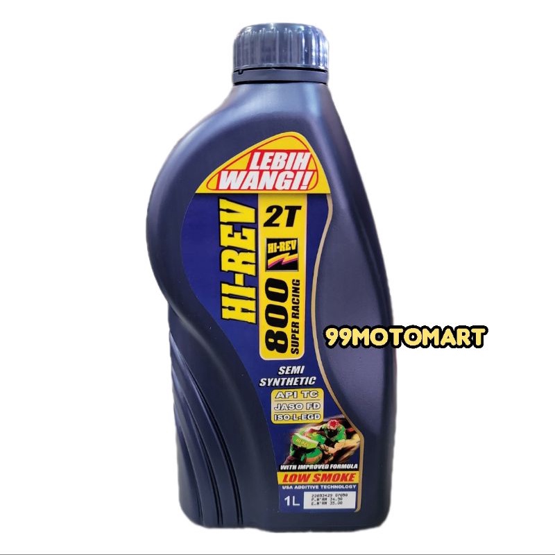 HI REV 2T 800 1L Semi Synthetic 700 400 Original Hirev 800 Lebih Wangi ...