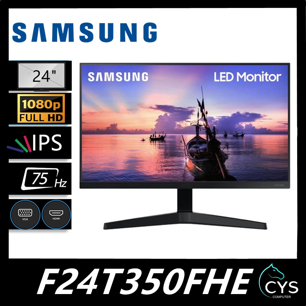 SAMSUNG F24T350FHE 24" IPS FHD 75HZ 5MS FREESYNC MONITOR | Shopee Malaysia
