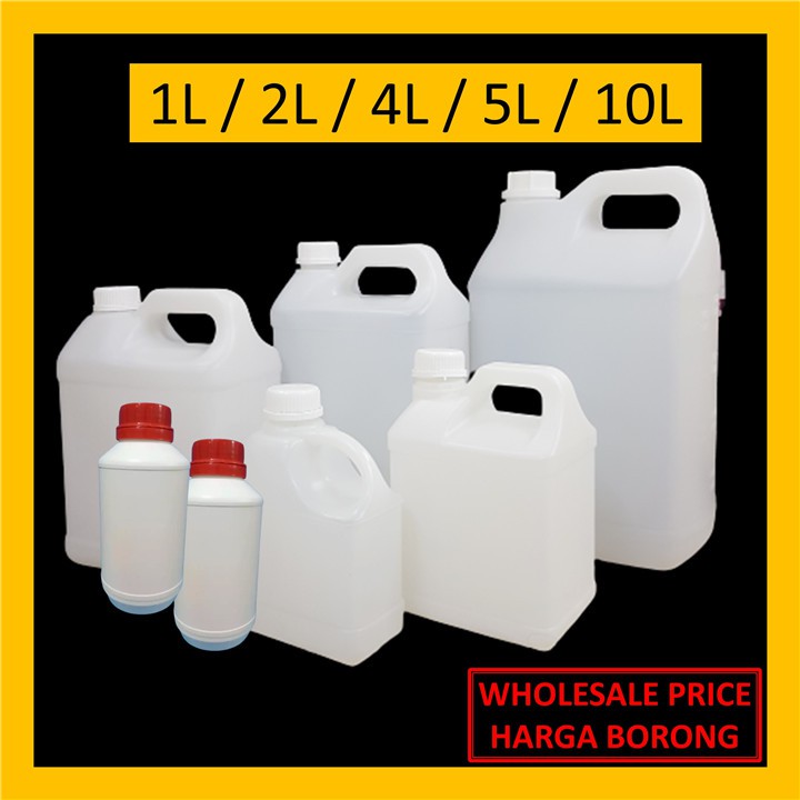 10L Plastic Bottle /5L /4L /2L /1L Plastic Bottle/ HDPE Container / Tong Drum / Botol Kosong ...