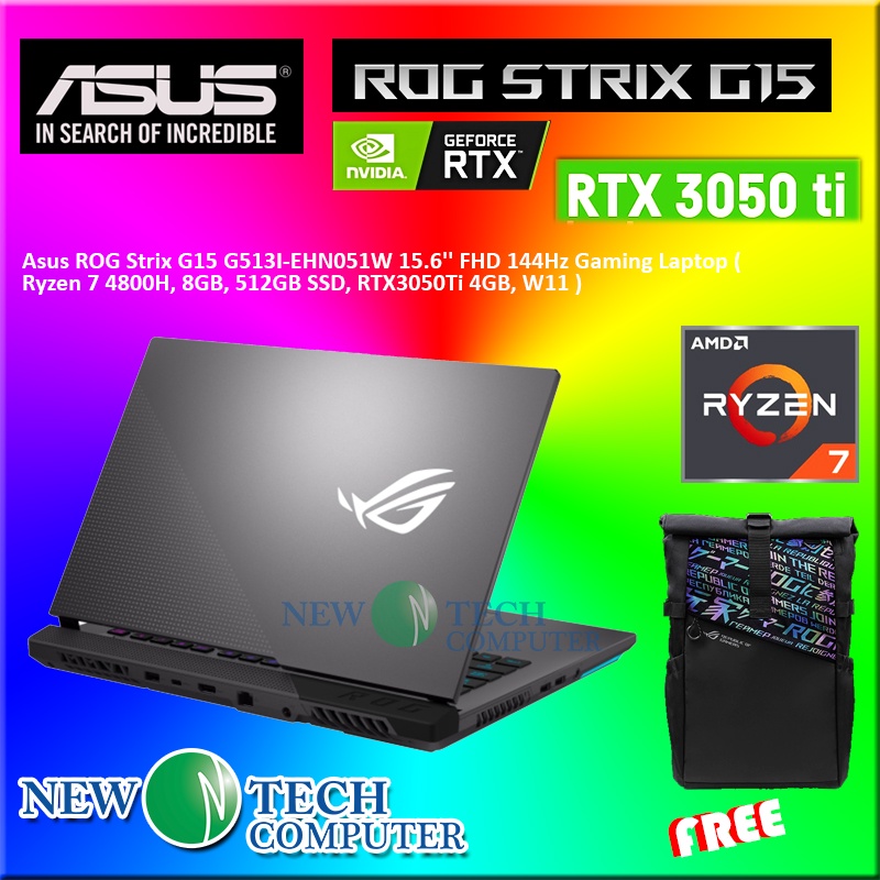 Laptop Gaming ASUS ROG Strix G 15 G513I-CHN042W / G513I-EHN051W R7 ...