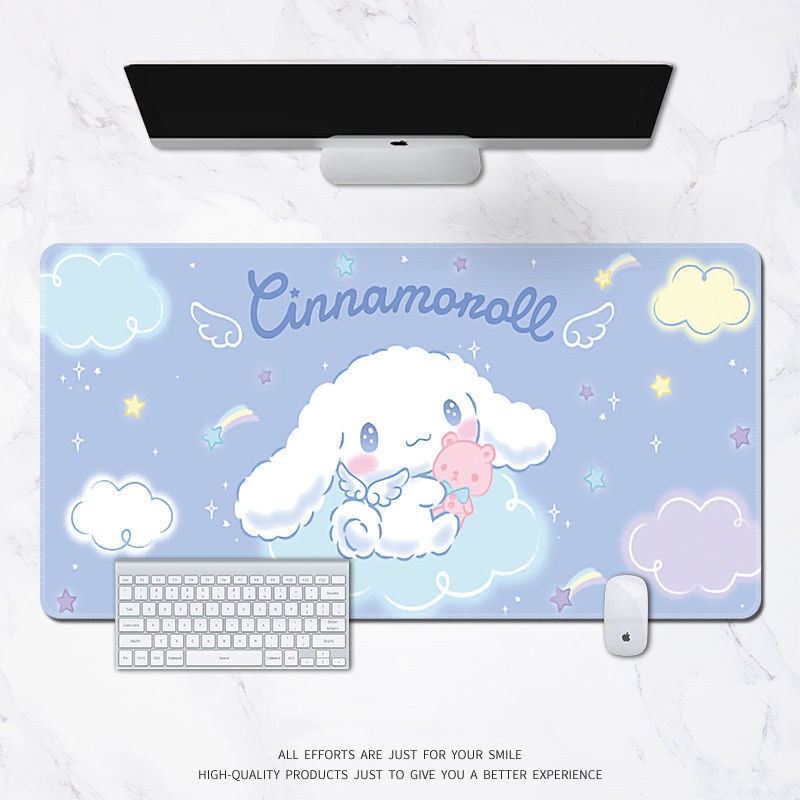Cinnamoroll Mouse Pad Cute Large Anime Cartoons Simple Gaming Mousepad ...