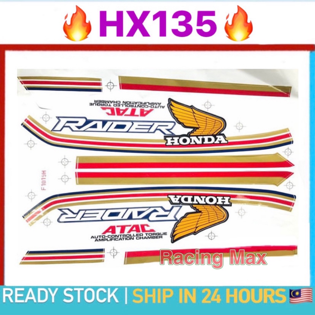 HONDA RAIDER HX135 HRC ROTHMANS BODY STICKER COVERSET COVER SET STRIPE ...