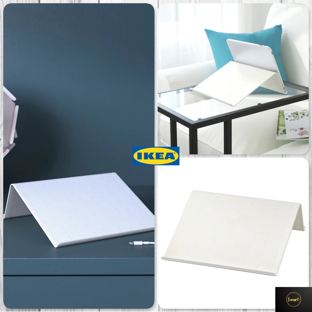 ISBERGET TABLET STAND WHITE COLOR 25X25CM COMFORTABLE VIEWING ANGLE ...