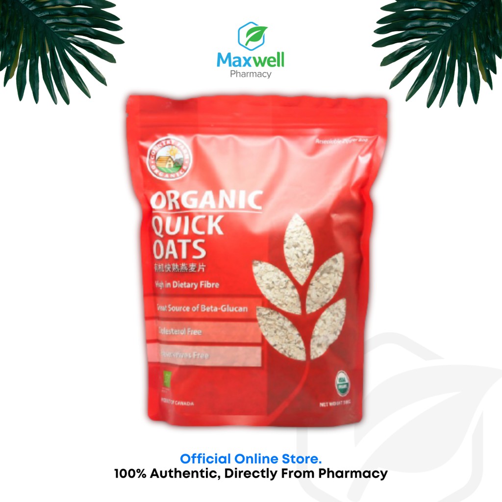 CFO Organic Canadian Quick Oats 500g | Shopee Malaysia