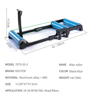 GDYSPORTS [DEUTER] Indoor Bike Trainer Rollers 2 in 1MTB Road Bike Rollers 24-29 inches bikes ...