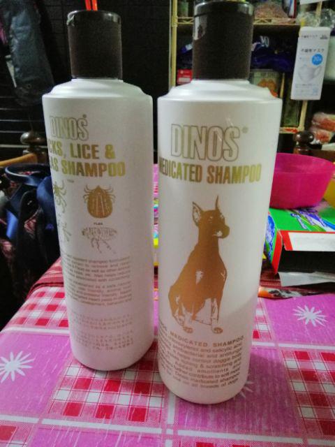 DINOS DOG SHAMPOO TICK, LICE AND FLEA /MEDICATED SHAMPOO 500ML | Shopee ...