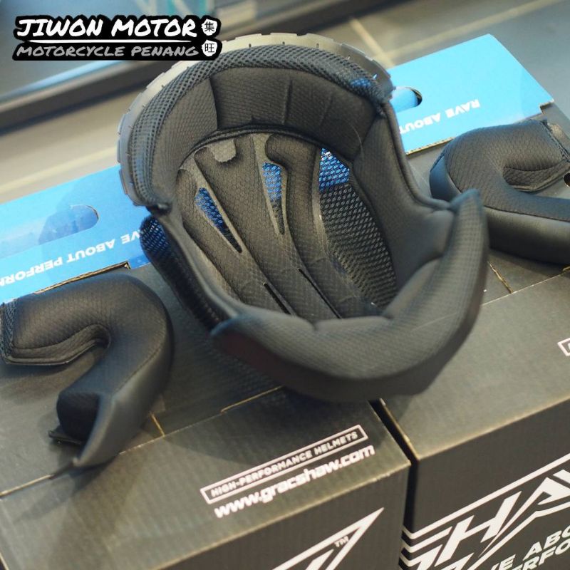 GRACSHAW SINGLE VISOR GAIZER PADDING SET/SPONGE 3 PCS🇲🇾 INNER PADDING ...