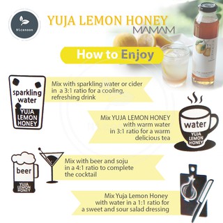 MAMAM Yuja Lemon Honey 330ml | Concentrated with Korea Yuja Juice ...