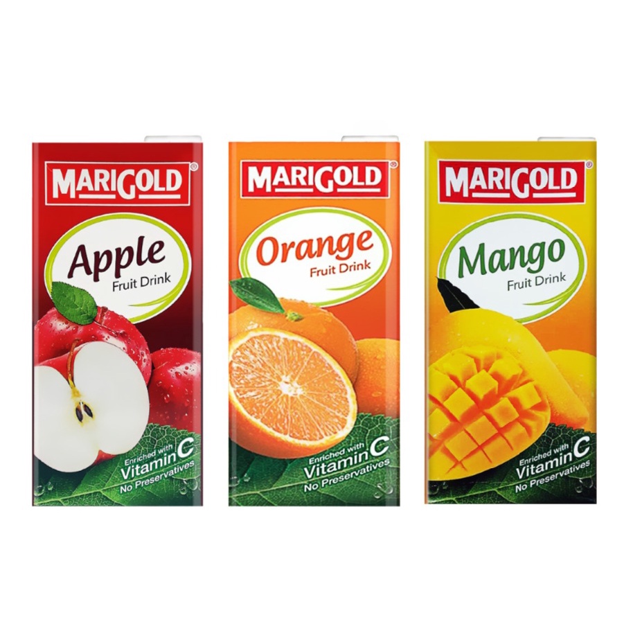 Marigold Fruit Drinks 1L (Apple / Oren / Mango) | Shopee Malaysia