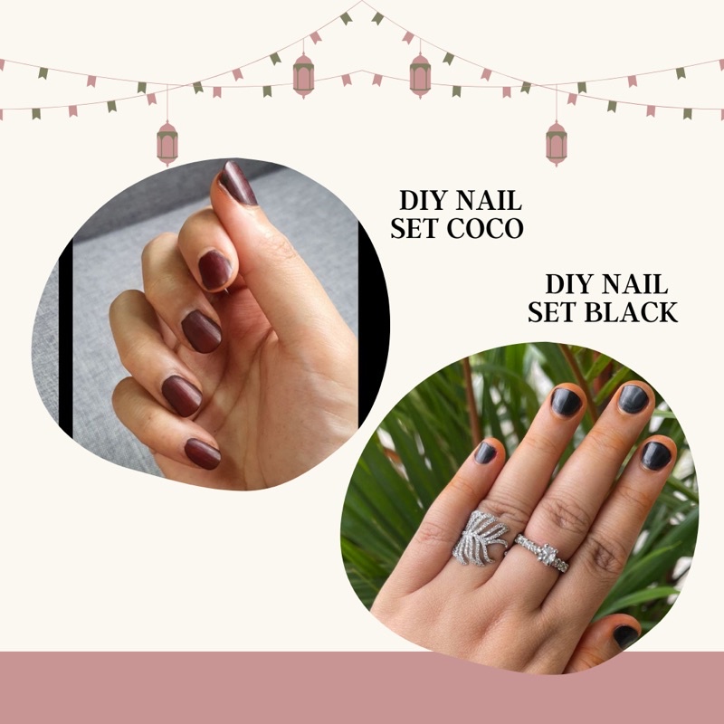 [Ready Stock] DIY Nail Set By Syazmoralee Henna/ Innai Nunha Neelofa ...