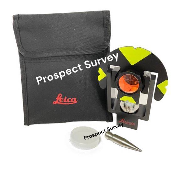 Leica Surveying Mini Prism Set With Built In Target Plate And Circular ...