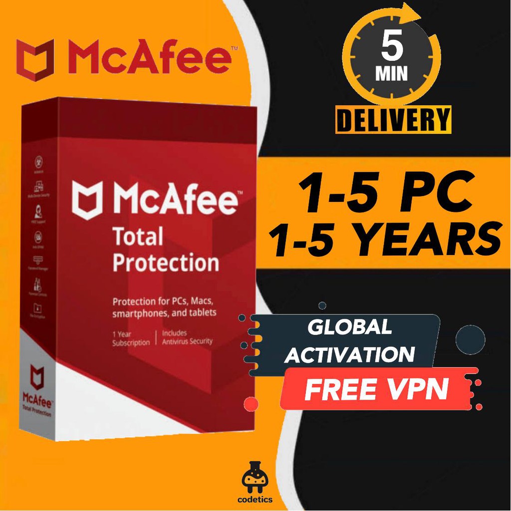 [2022 Updates ] McAfee Total Protection 2022 Antivirus Software - 1-5 ...