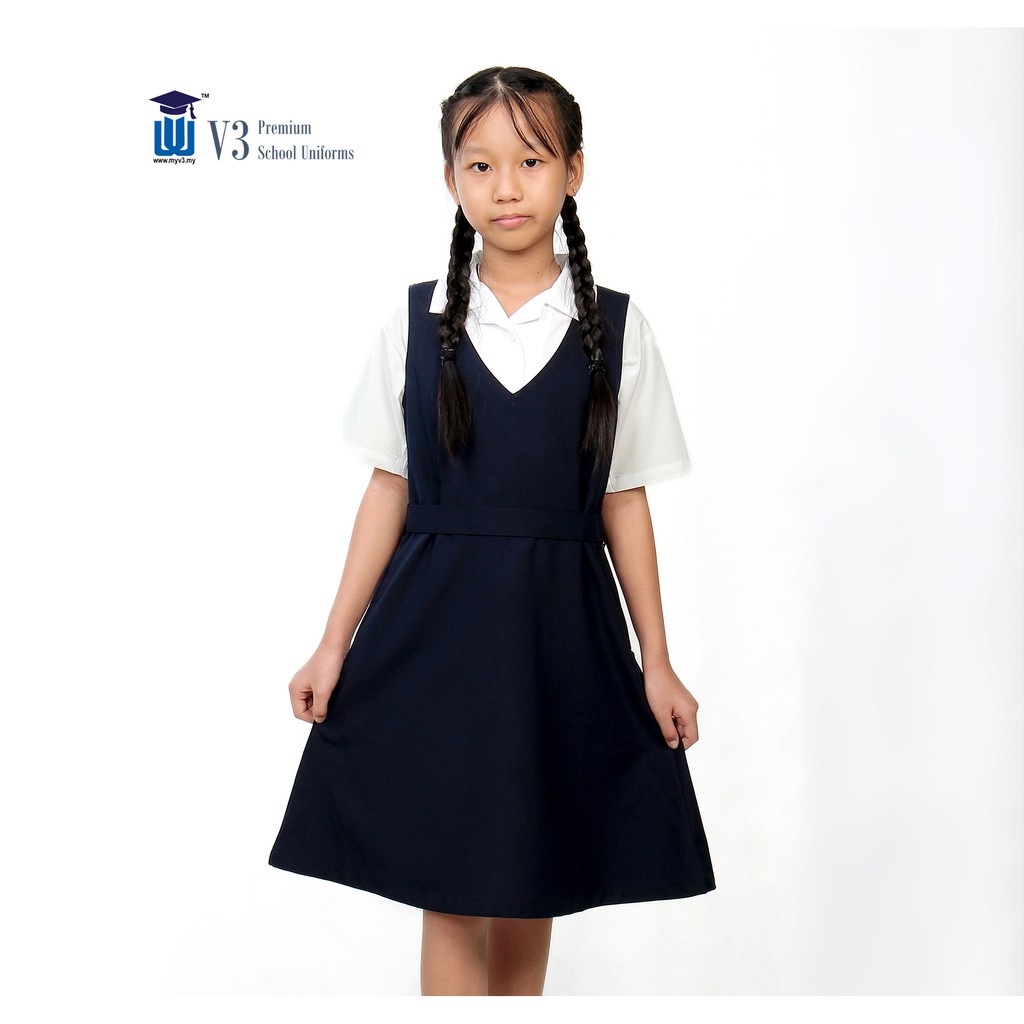 V3 Premium School Uniform_Primary Girls Pinafore/ Baju Pinafore Sekolah ...