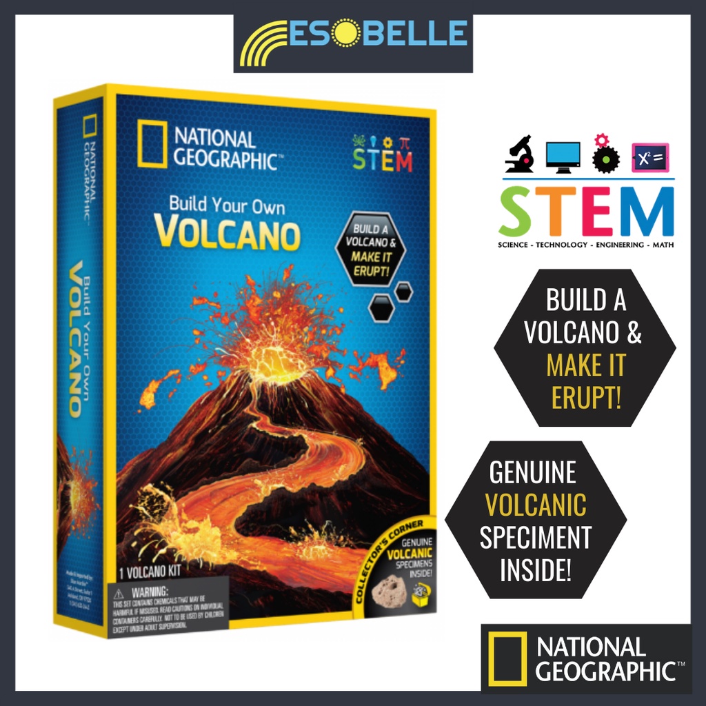 NATIONAL GEOGRAPHIC | Build Your Own Volcano (Genuine VOLCANIC ...