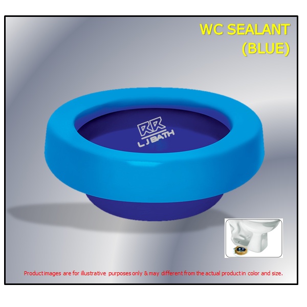 RVT - F 407 WC sealant / Seal Toilet Bowl Wax Gasket Ring Blue w Flange ...