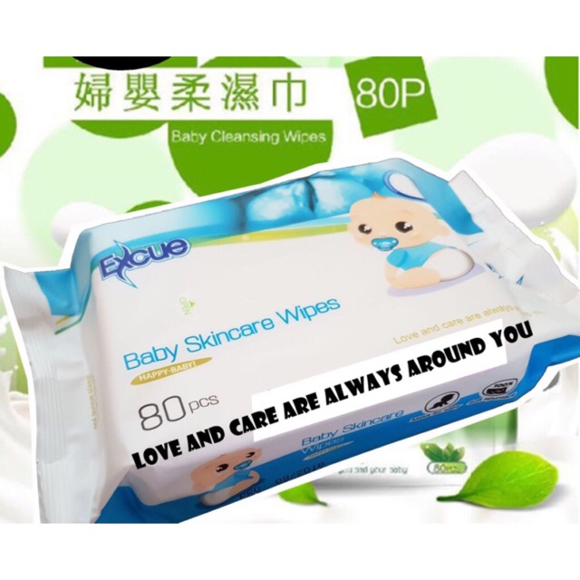 Excue Baby Wipes / wet tissue 80’s ／30‘s | Shopee Malaysia
