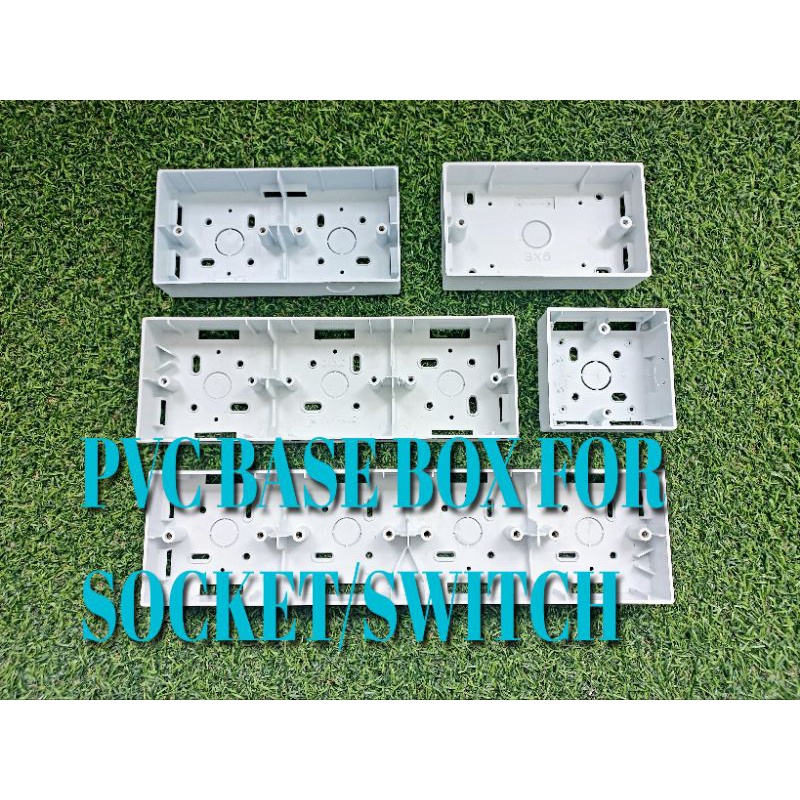 PVC BASE BOX FOR SOCKET/SWITCH/ALARM/CCTV | Shopee Malaysia