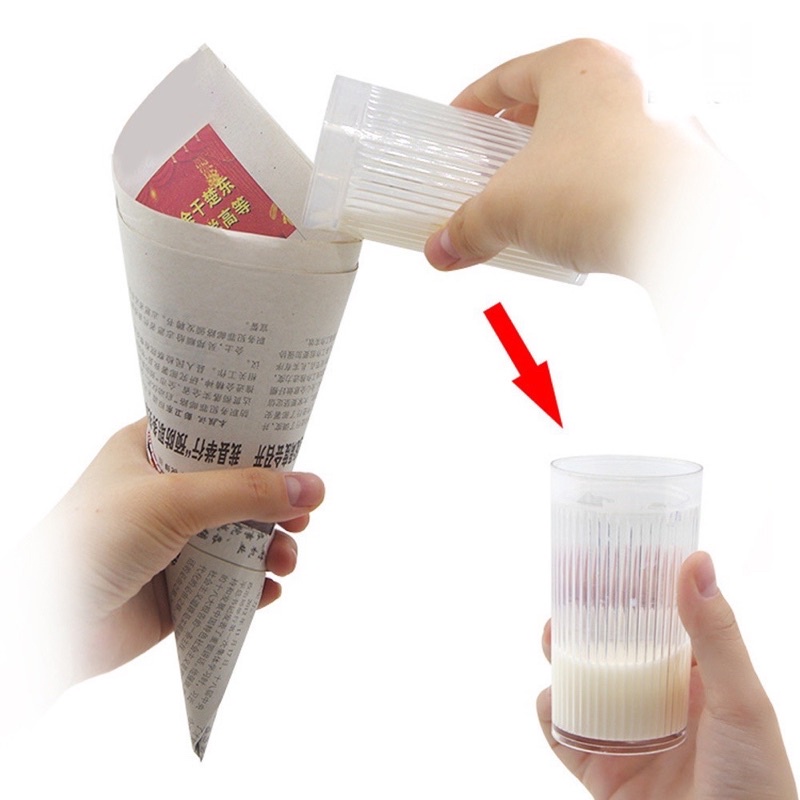 Magic Milk Cup Disappear Illusion Trick Toy Stage Magician Props ...