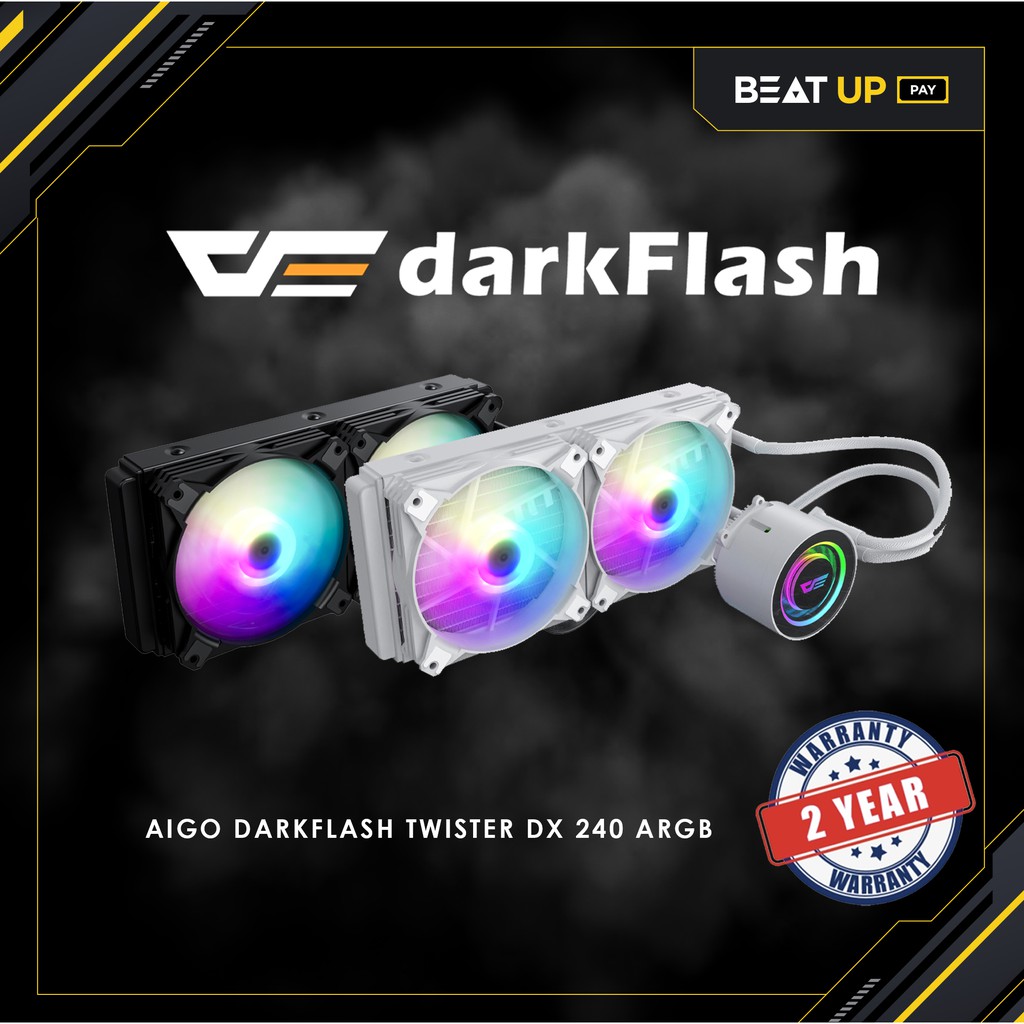 AIGO DARKFLASH TWISTER DX240 / DX360 ARGB CPU ALL IN ONE LIQUID COOLER ...