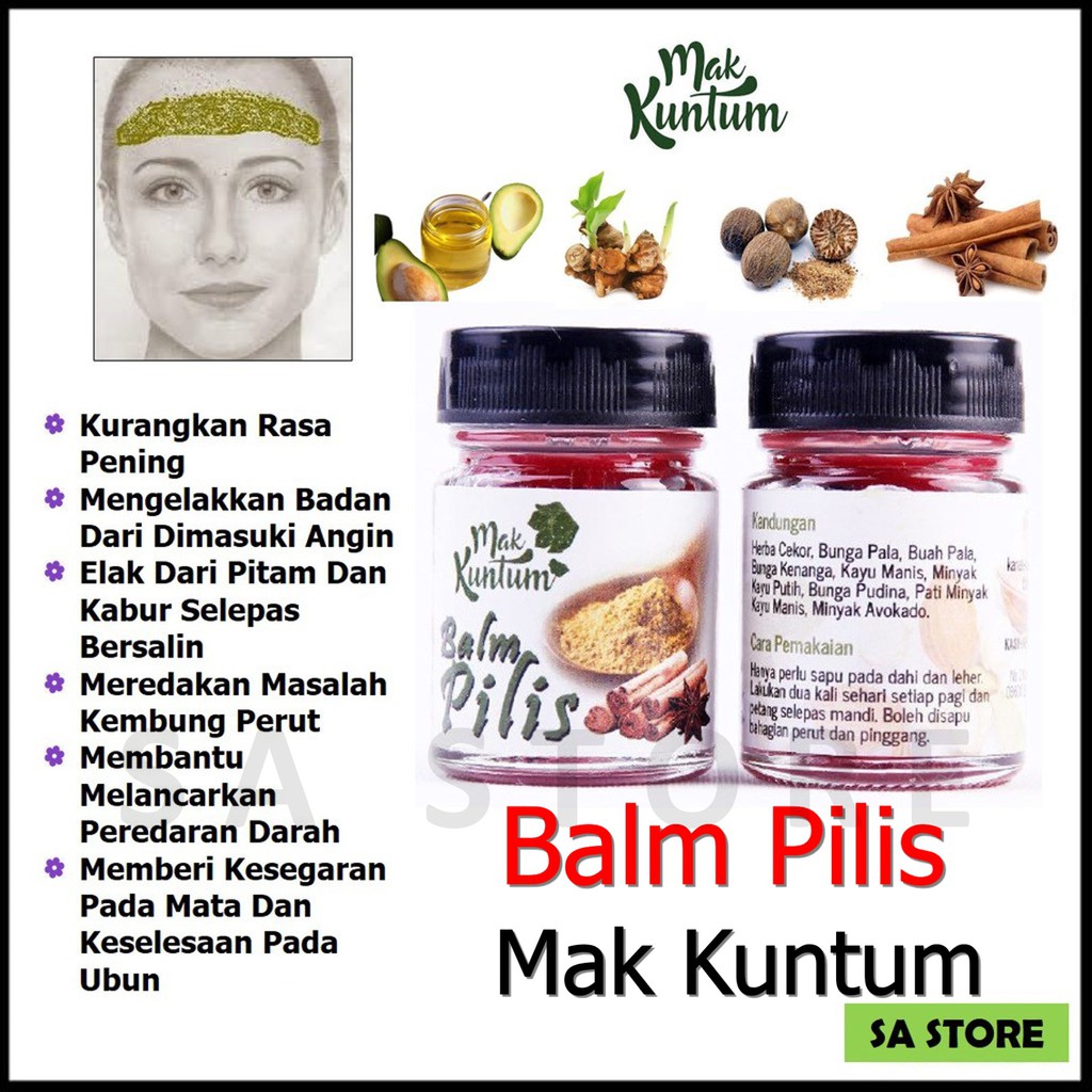 Balm pilis mak kuntum / Krim Pilis / Pilis Ibu Berpantang / Pilis ...