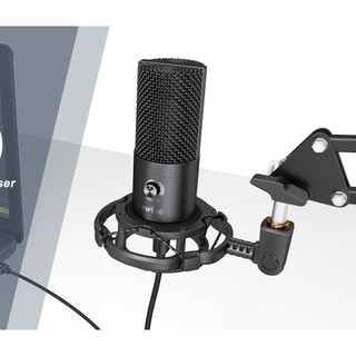 FIFINE T669 STUDIO CONDENSER USB MICROPHONE BUNDLE WITH ARM STAND ...