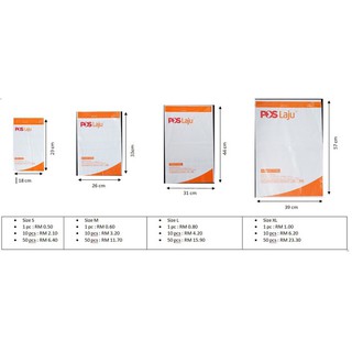 Plastik Poslaju saiz s flyer small plastic flyers packaging pos laju ...