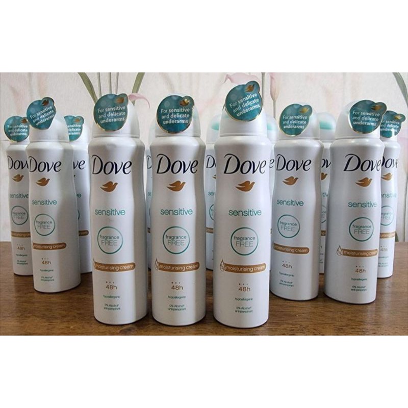 Ready Stock !! Original Dove Sensitive Spray Deodorant (150ml) | Shopee ...